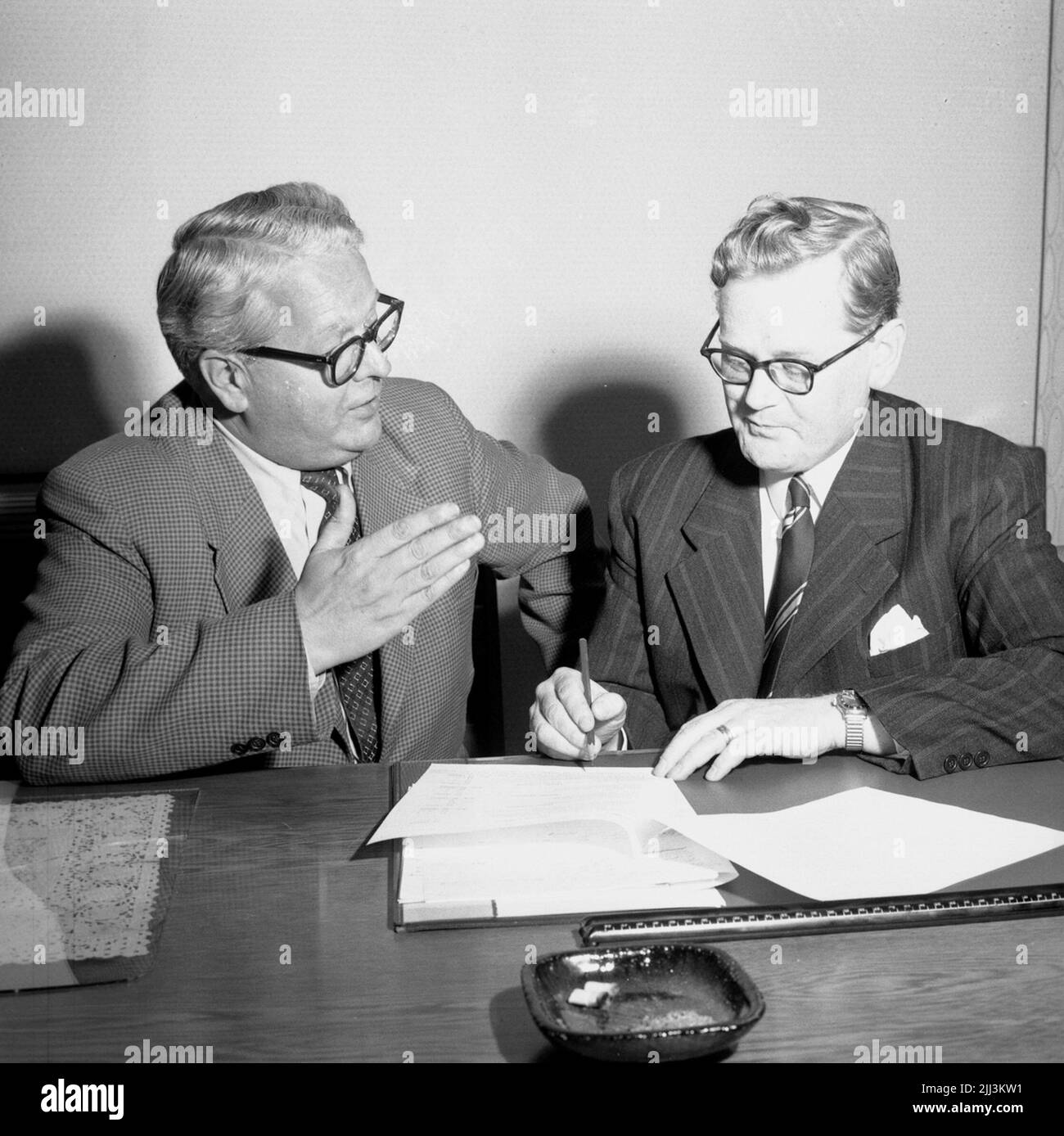 2-year course in the commercial gymnasium.28 September 1955 Stock Photo ...