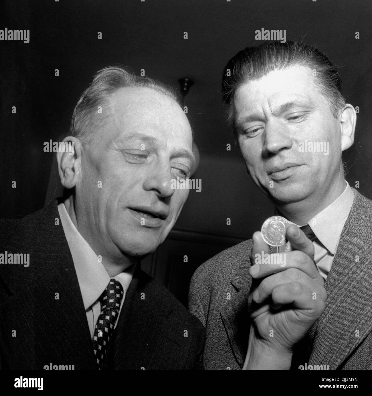 Debate about the value of the Crown.15 February 1956 Stock Photo - Alamy