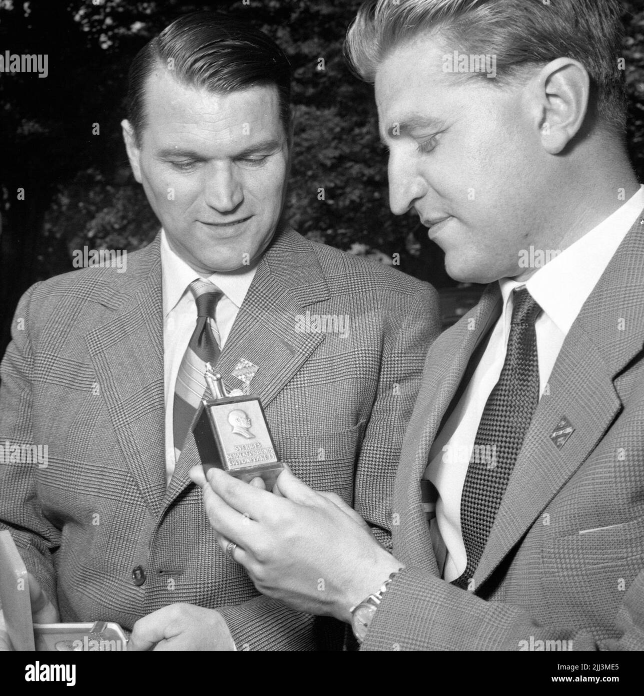 Swedish chess champion.juli 1956 Stock Photo - Alamy