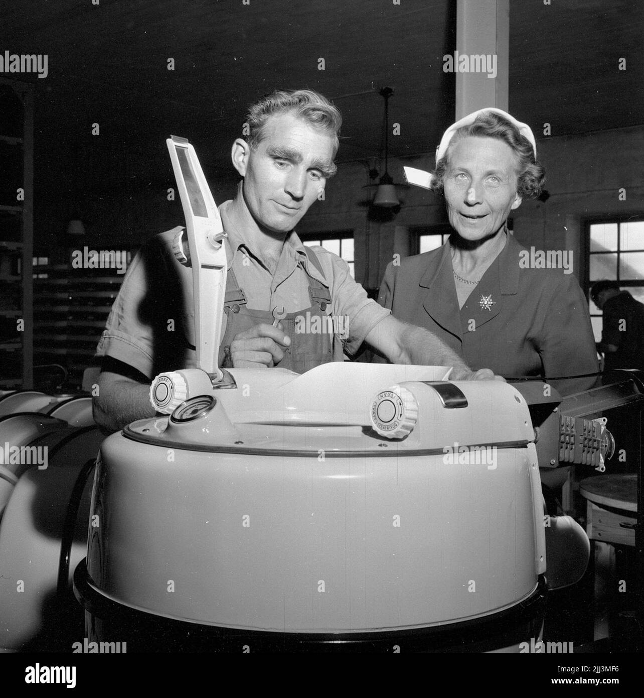 Tage Erlander in Lindesberg.august 1956 Stock Photo - Alamy