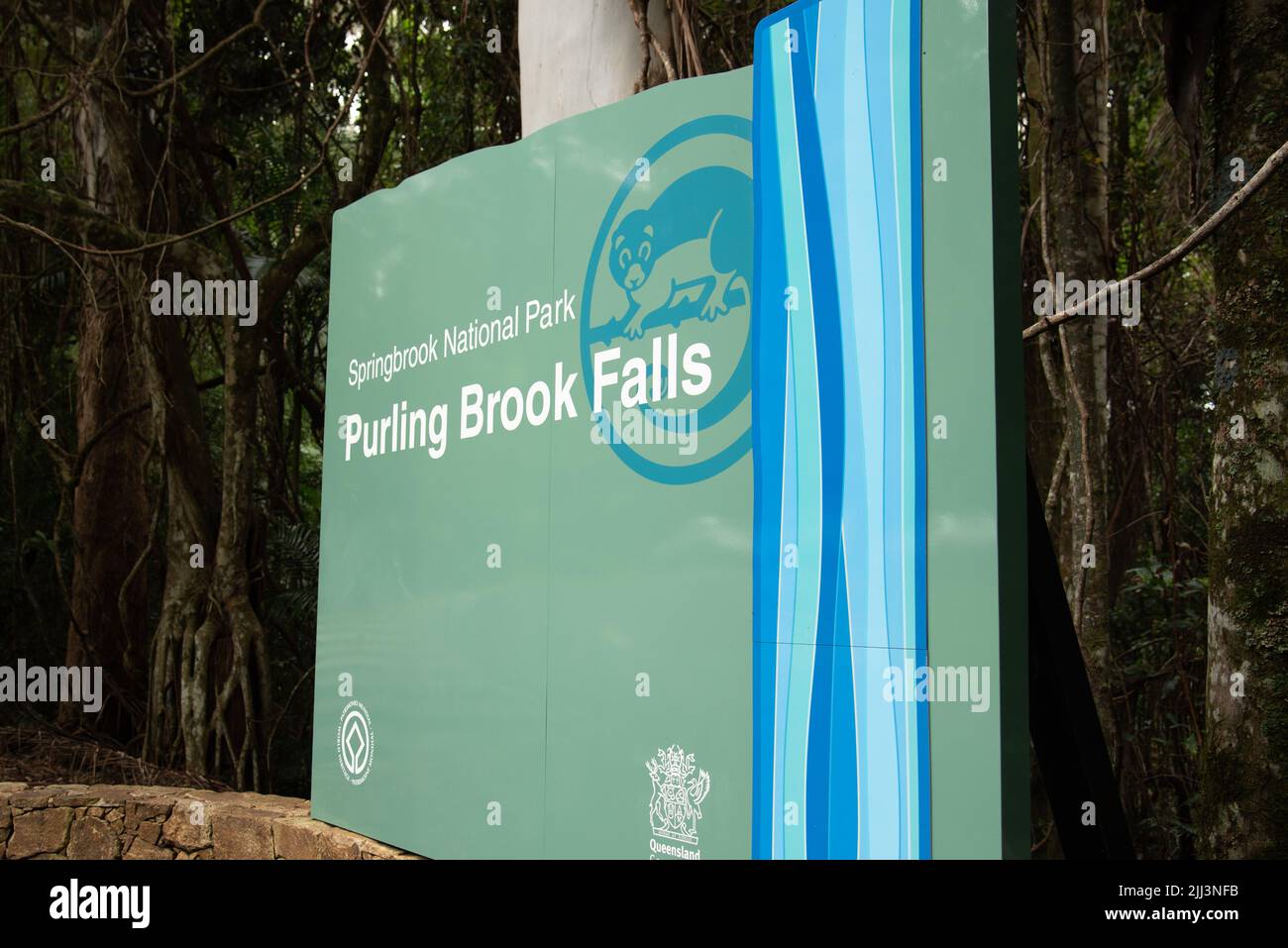 Springbrook National Park, Queensland, Australia: Welcome sign with ...