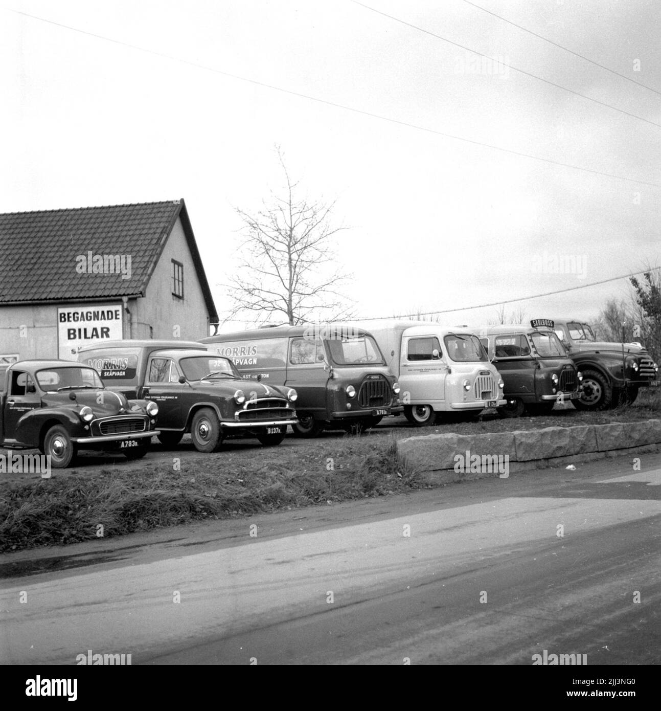 Morris Karavan, Morris trailer.11 November 1958 Stock Photo - Alamy
