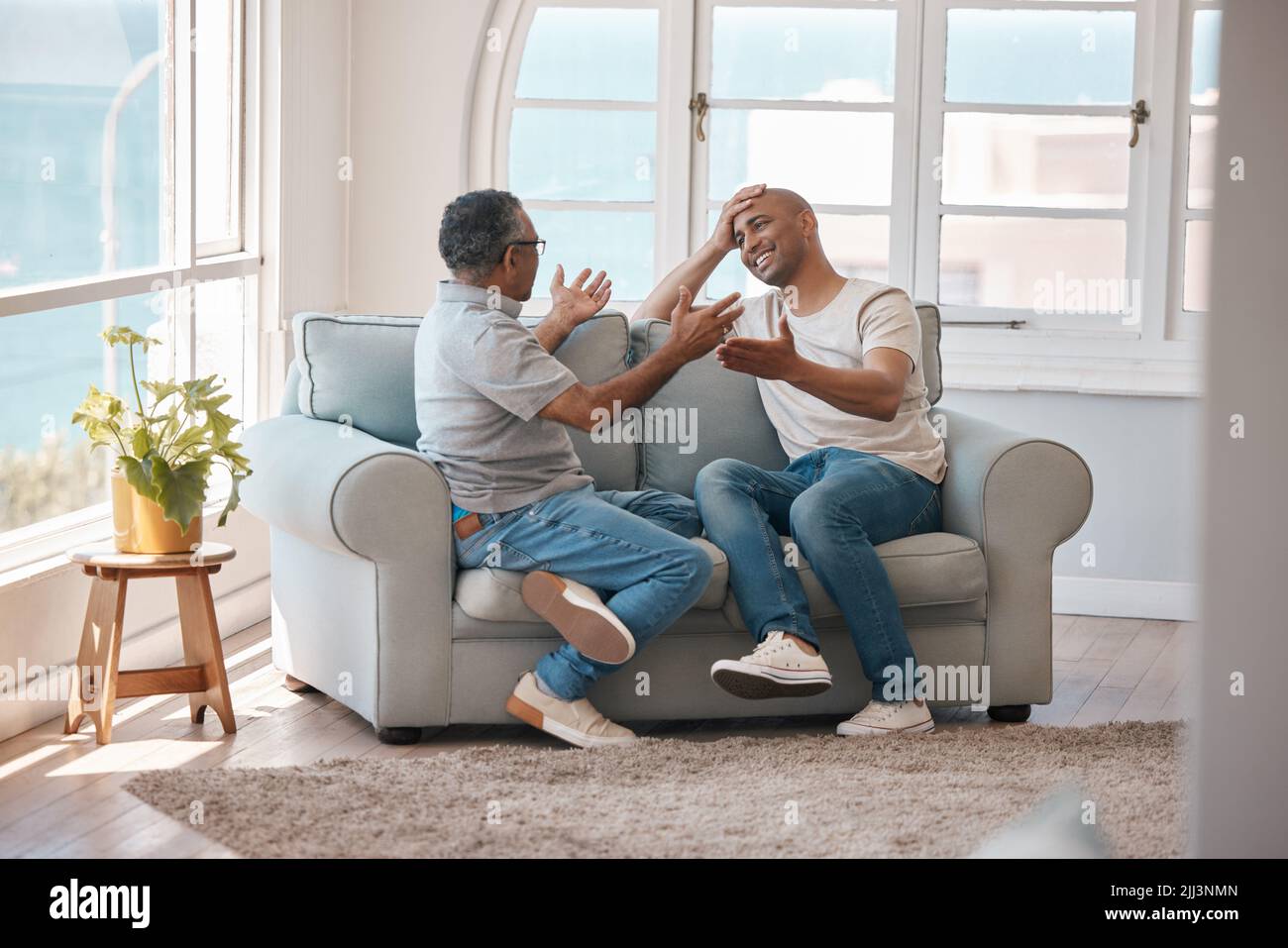 Gaining pearls of widsom. a young man spending time with his father ...