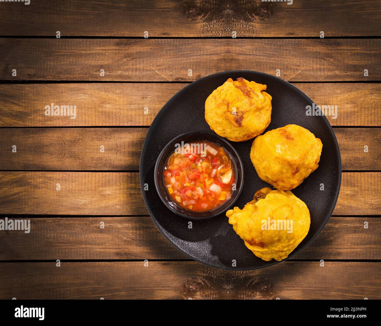 Colombian stuffed potatoes - Traditional colombian food Stock Photo - Alamy