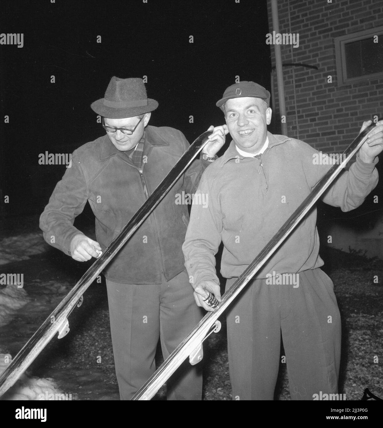 Täljeån floods over.28 February 1959 Stock Photo - Alamy
