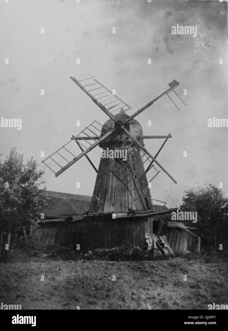 Ånkersta windmill/weather saw, built in 1864, torn in 1925 Stock Photo ...
