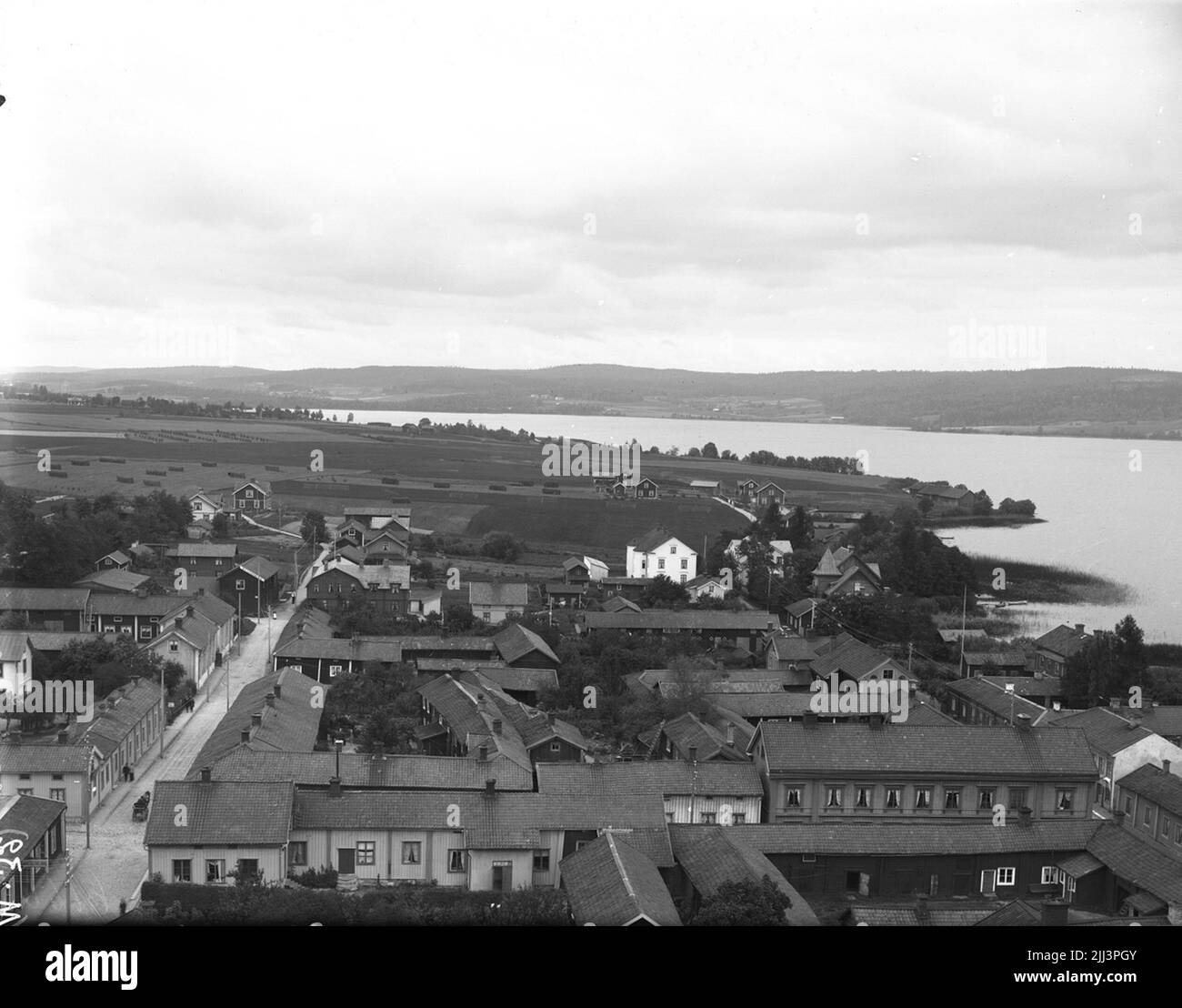 Nora, views from the church tower to the north Stock Photo - Alamy