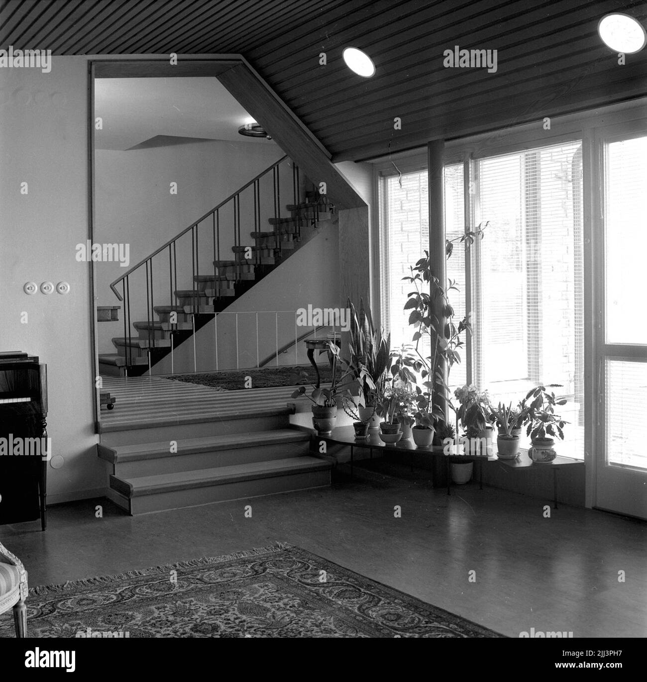 Villa on Bredgatan, room interior.gardefeldt Knektbacken Stock Photo ...