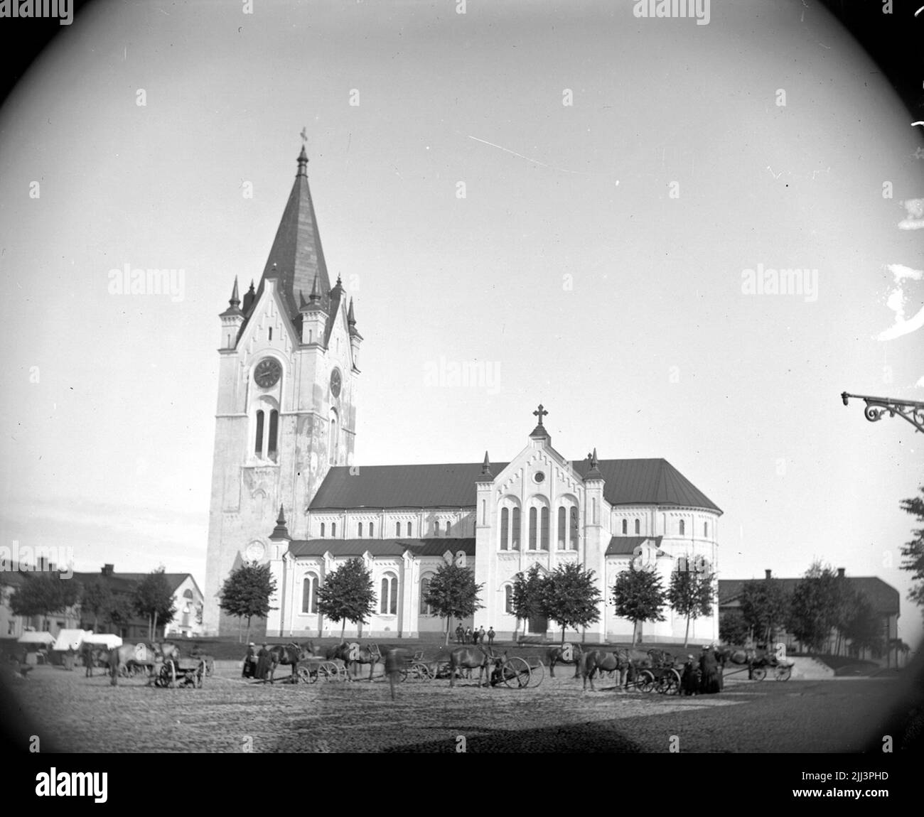 Perspective view south front Black and White Stock Photos & Images - Alamy