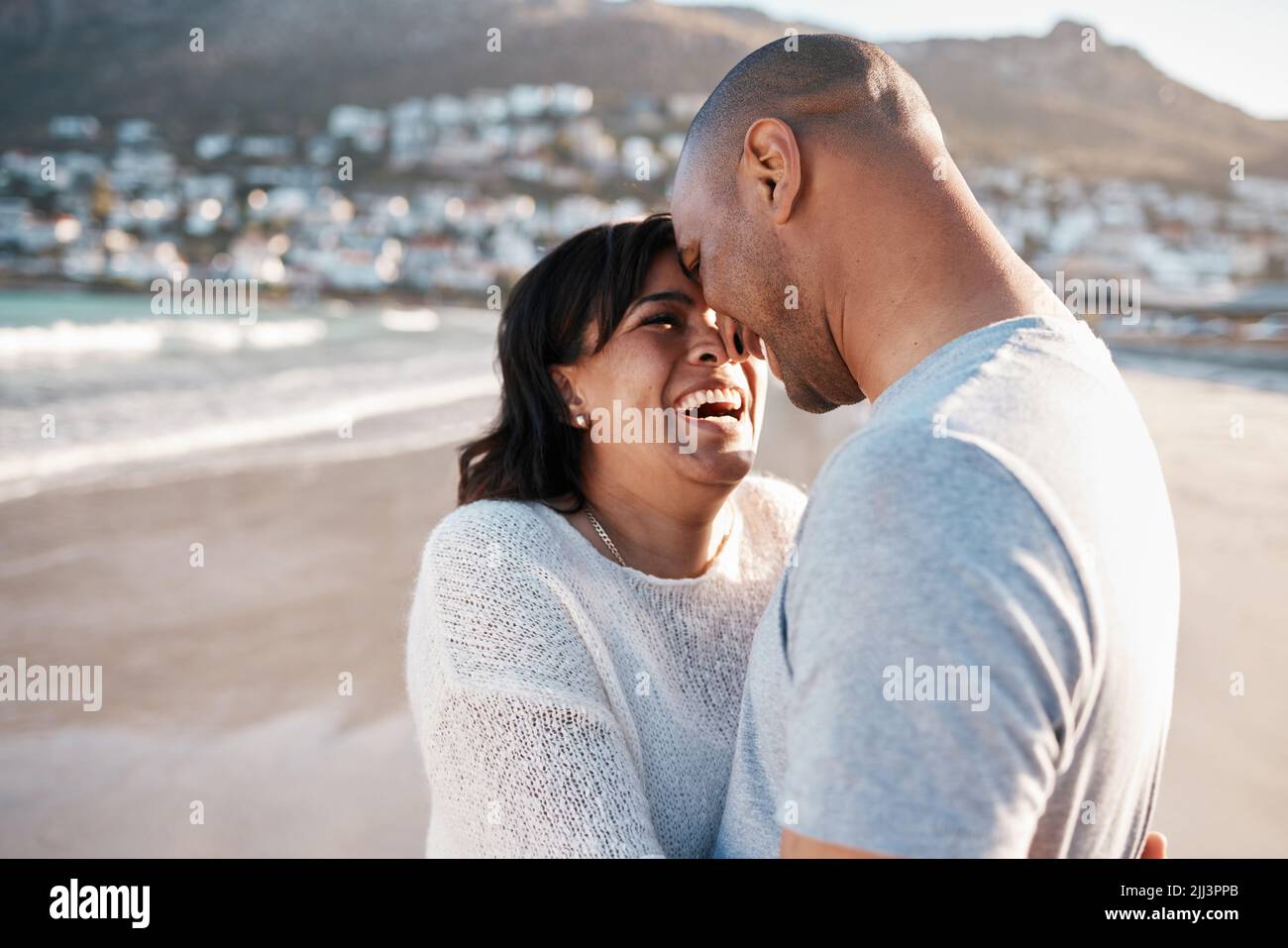 Were a match made in heaven. a young couple spending time at the beach ...