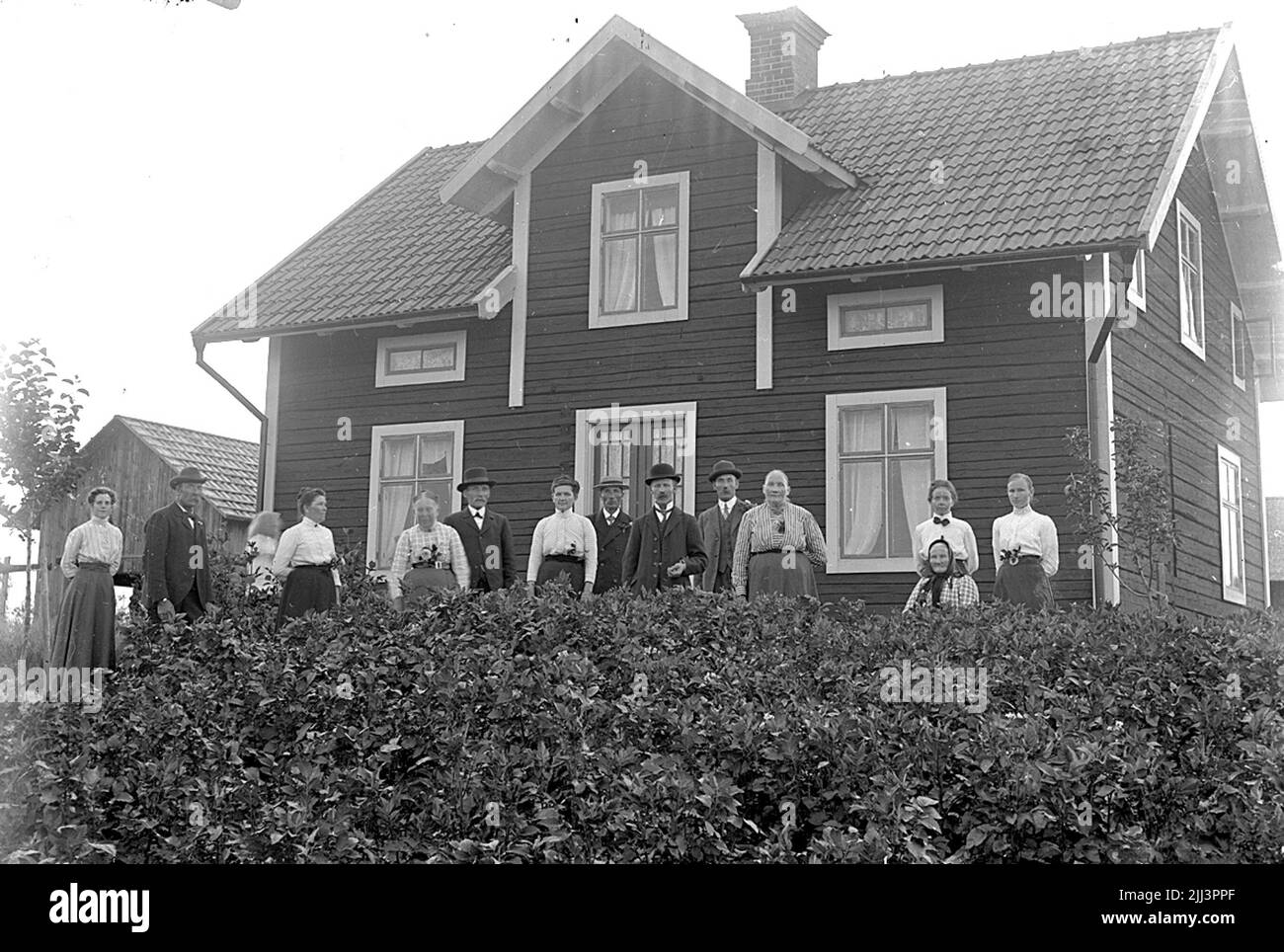 Residential building, group in front of the house Stock Photo - Alamy