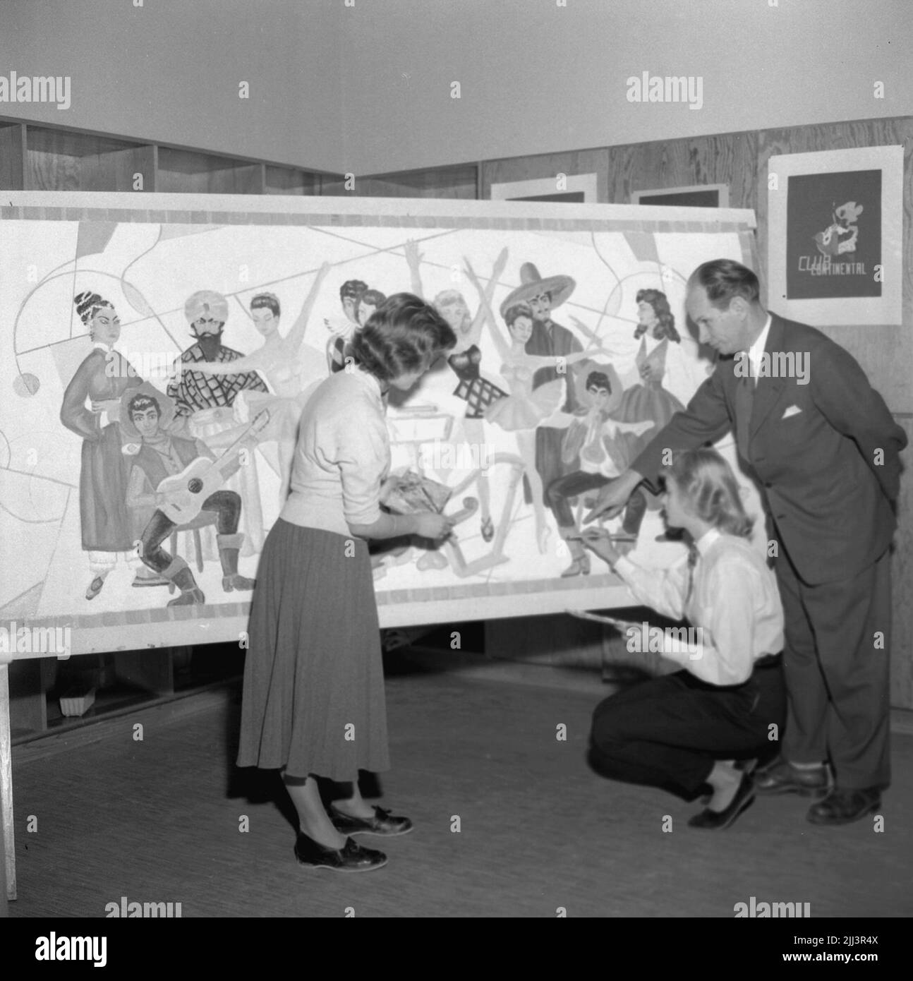 1955 painting Black and White Stock Photos & Images - Alamy
