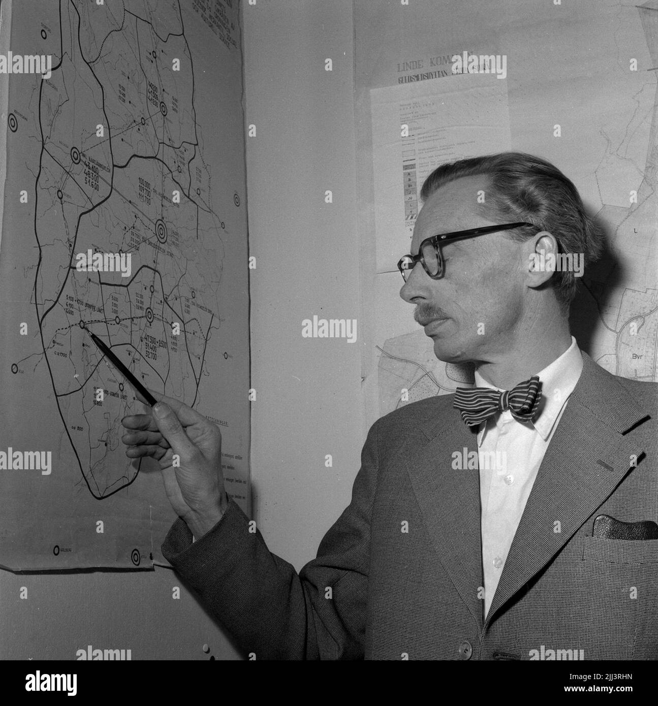 Architect Fritzell. March 1956 Stock Photo - Alamy