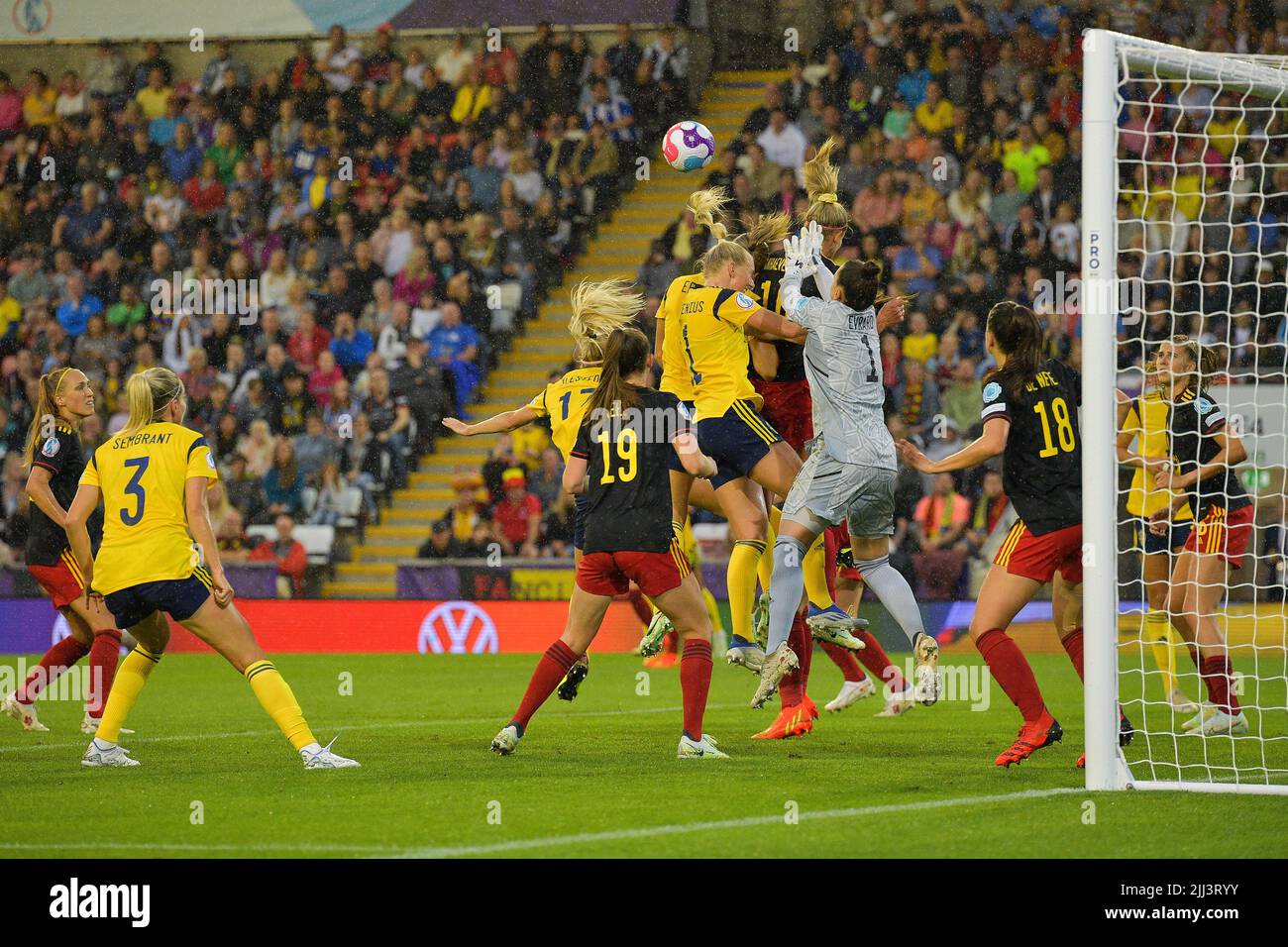 22nd July 2022; Leigh Sports Village, Wigan, England: Womens European ...