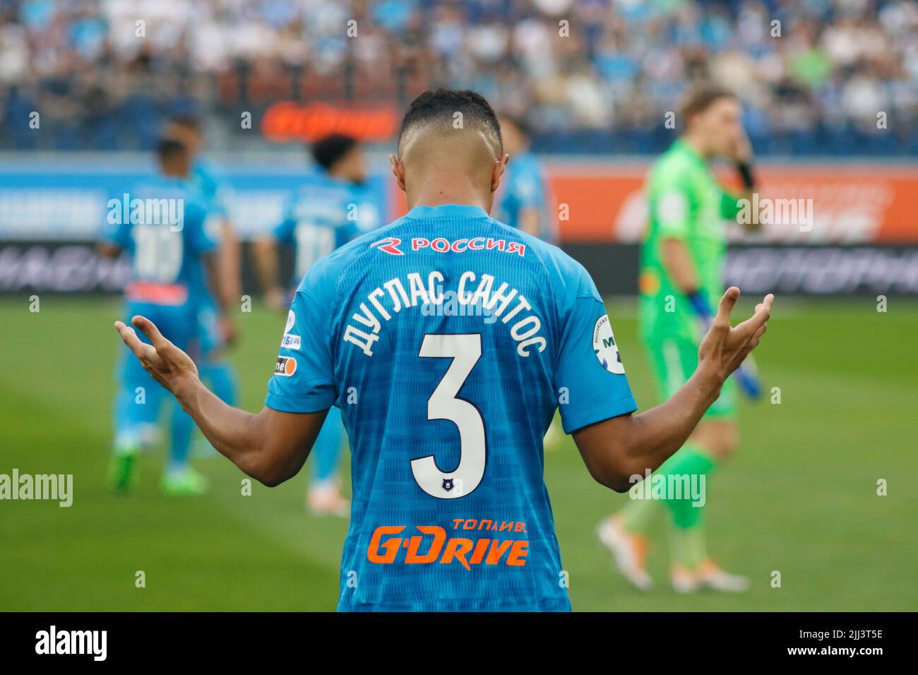 St. Petersburg, Russia. 22nd July, 2022. Douglas dos Santos Justino de ...