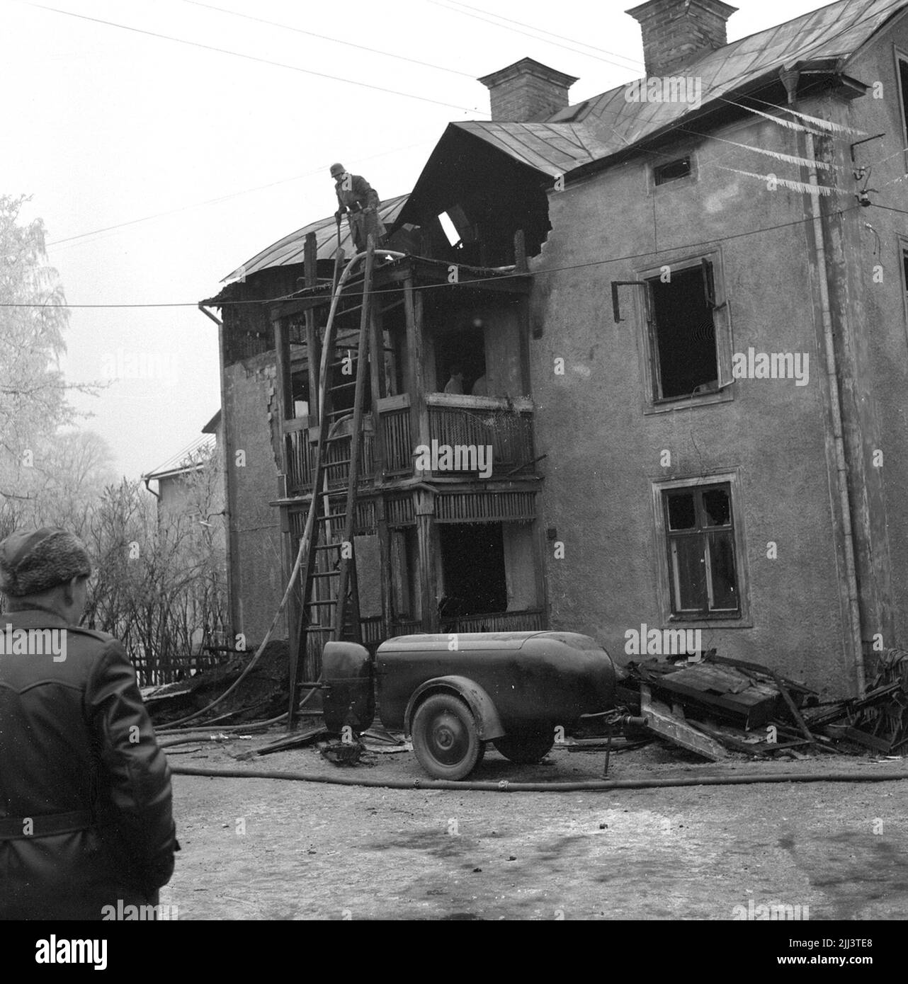 Eldsvån on norenbergsgatan.november 1956 Stock Photo - Alamy