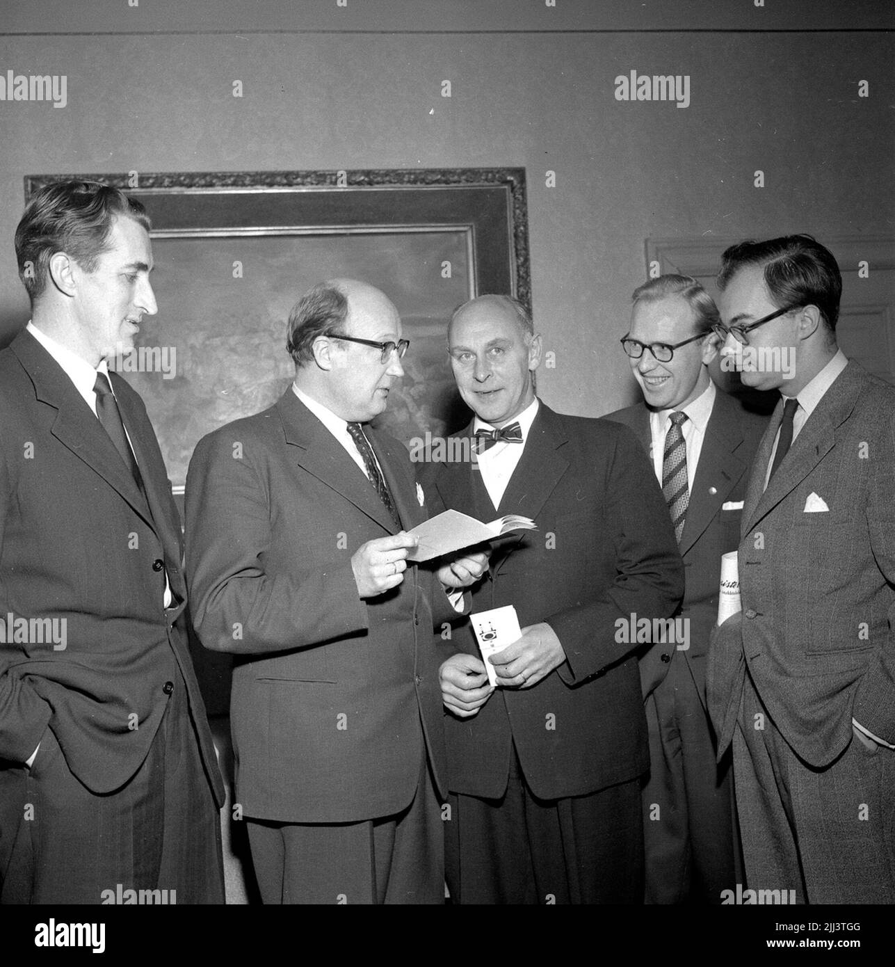 Sif meeting.december 1956 Stock Photo - Alamy