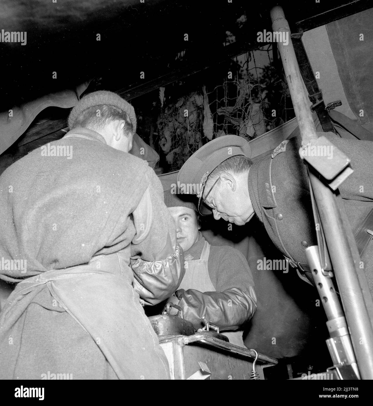 The king at i3 visits.december 1956 Stock Photo - Alamy