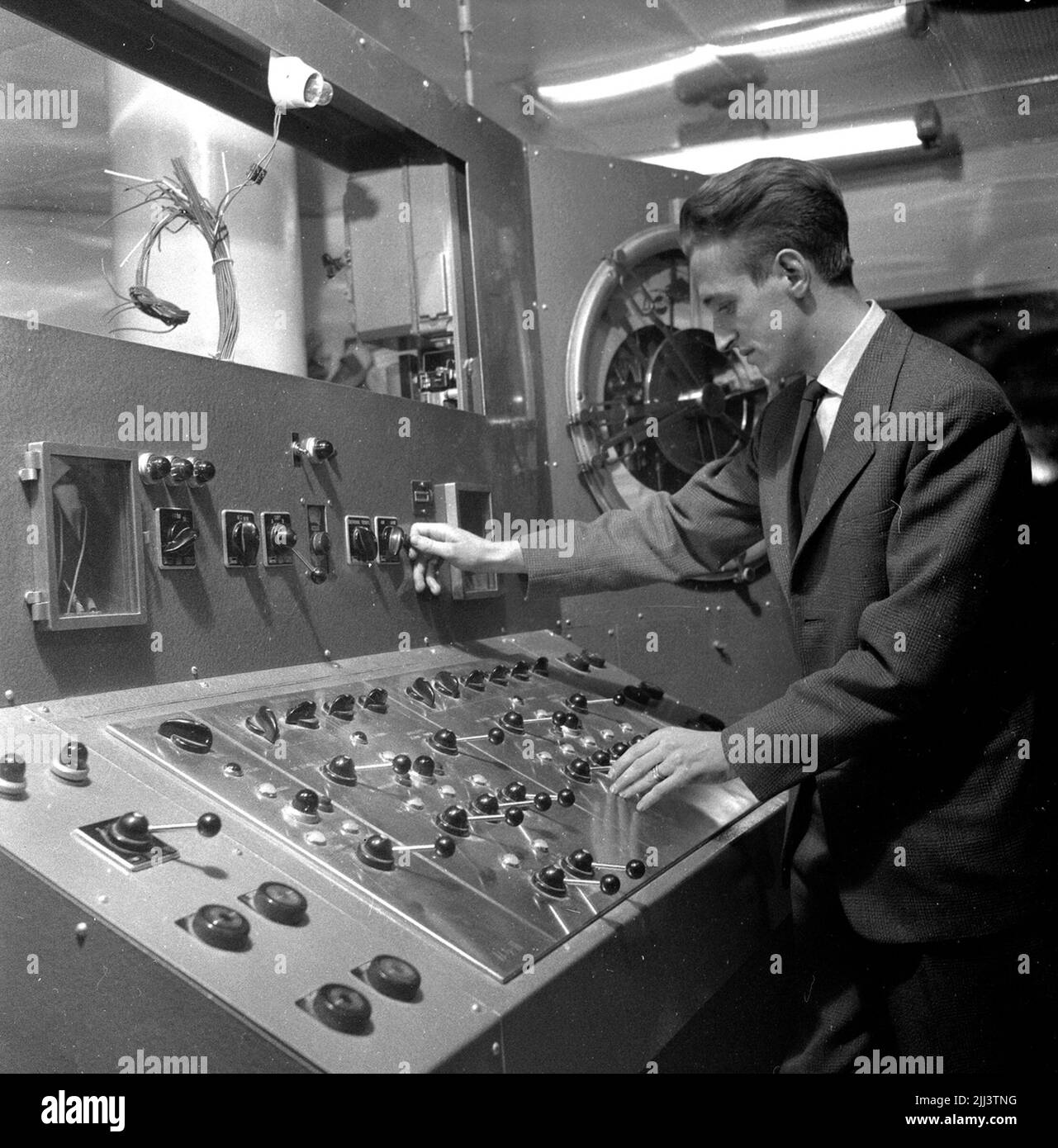 Hammars Glasbruk.december 1956 Stock Photo - Alamy