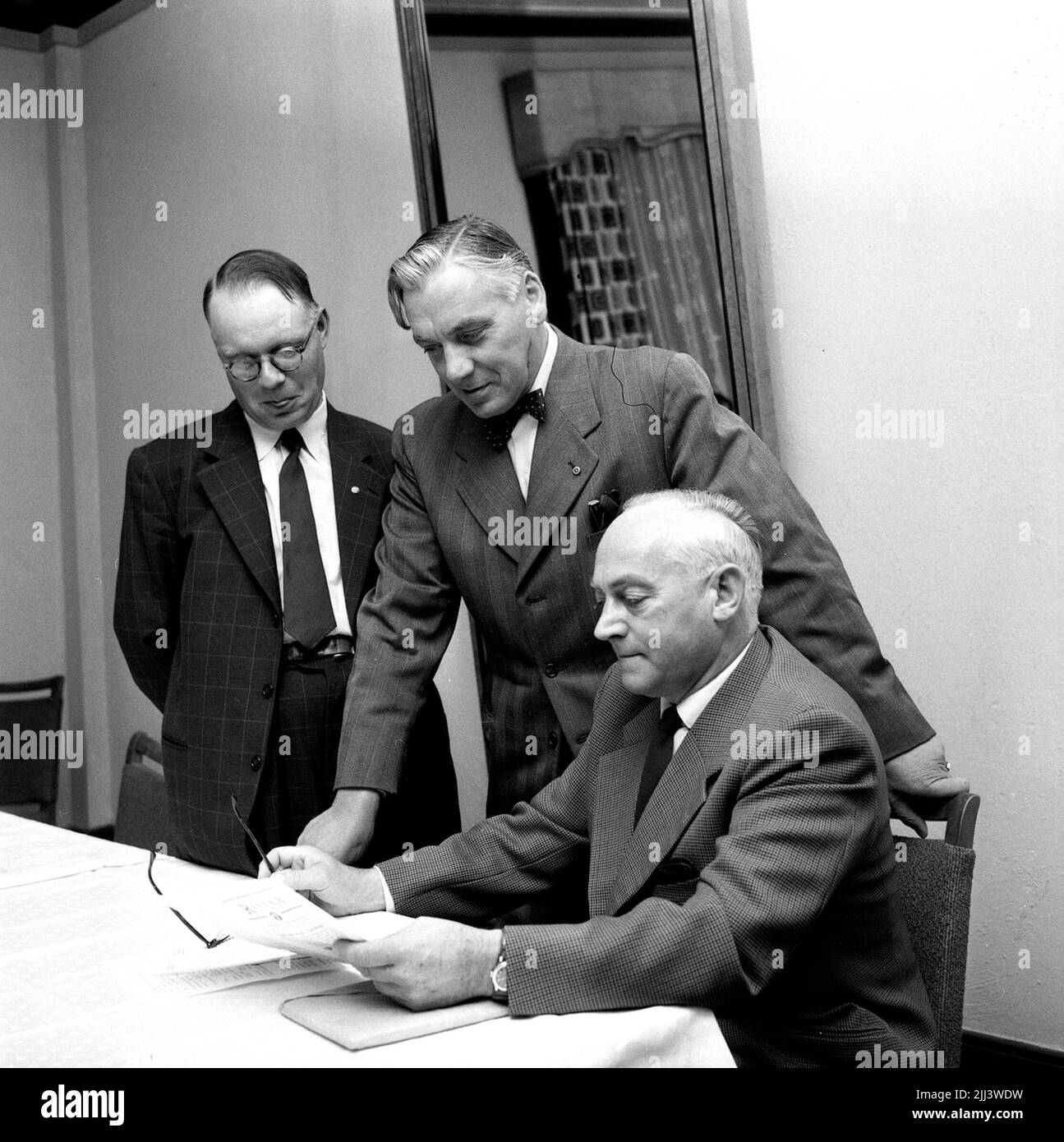 MHF meeting, October 3, 1958 Stock Photo - Alamy