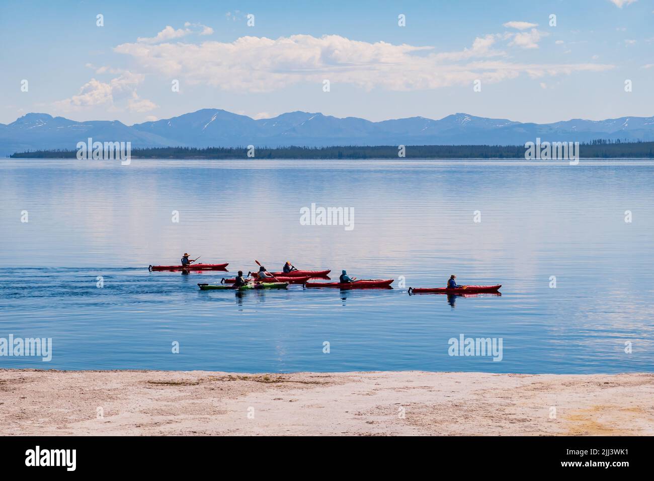 Yellowstone kayak lake hi-res stock photography and images - Alamy