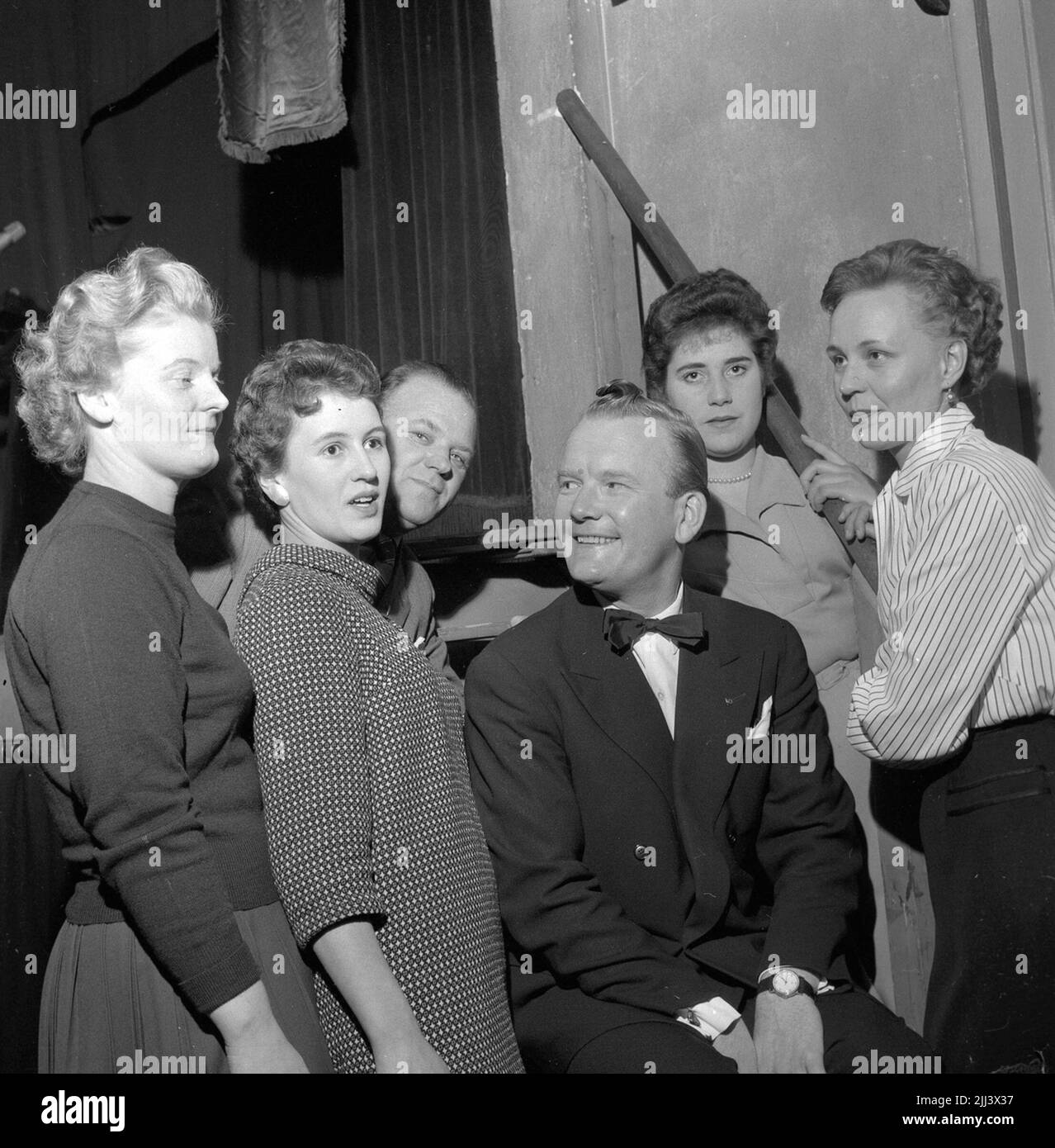 Trade people on meeting. November 19, 1958 Stock Photo - Alamy