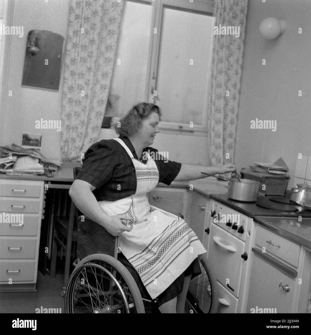 Poliomakar i Baronbacken.17 november 1958 Stock Photo - Alamy
