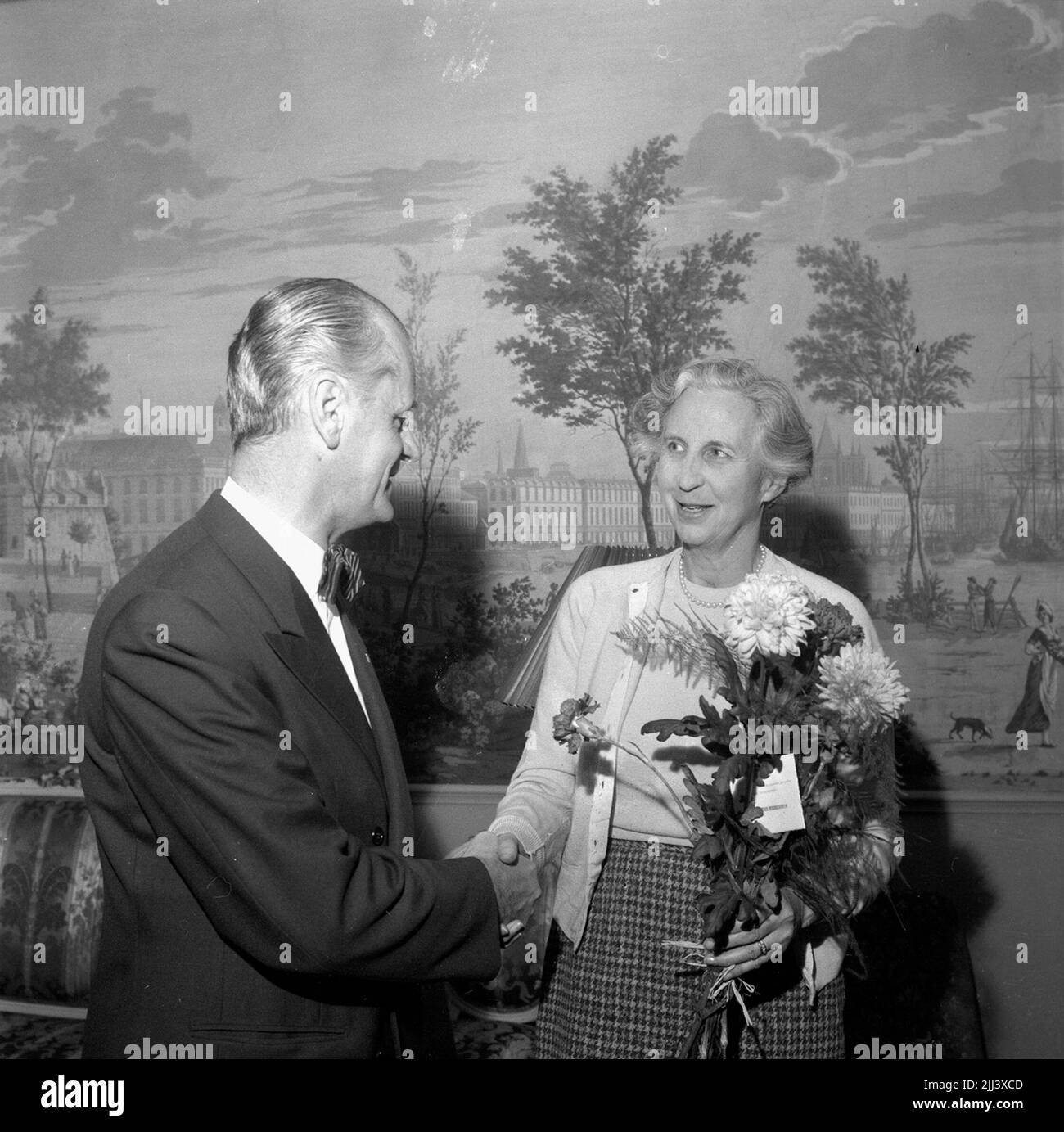TV debut in Örebro. December 23, 1958 Stock Photo - Alamy