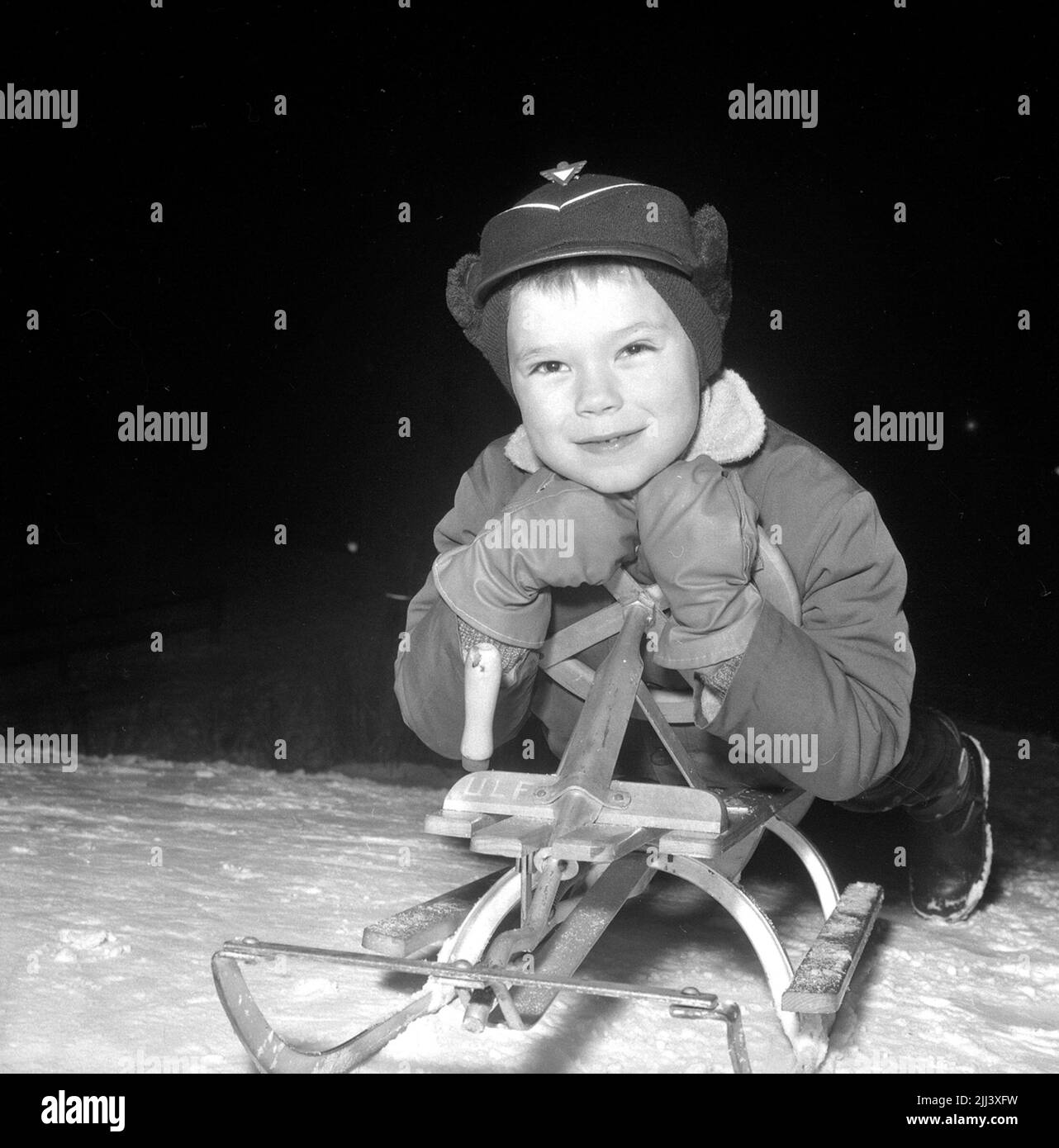 Christmas gift test in Baronbacken. December 27, 1958 Stock Photo - Alamy