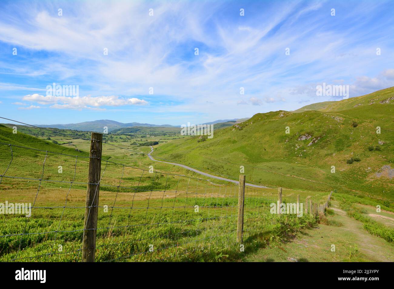 Mach Loop valley ready for low flying jets in North Wales UK Stock ...
