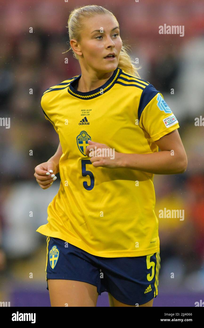 22nd July 2022; Leigh Sports Village, Wigan, England: Womens European ...