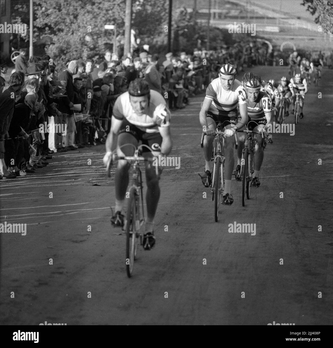 Group cyclists in race Black and White Stock Photos & Images - Alamy