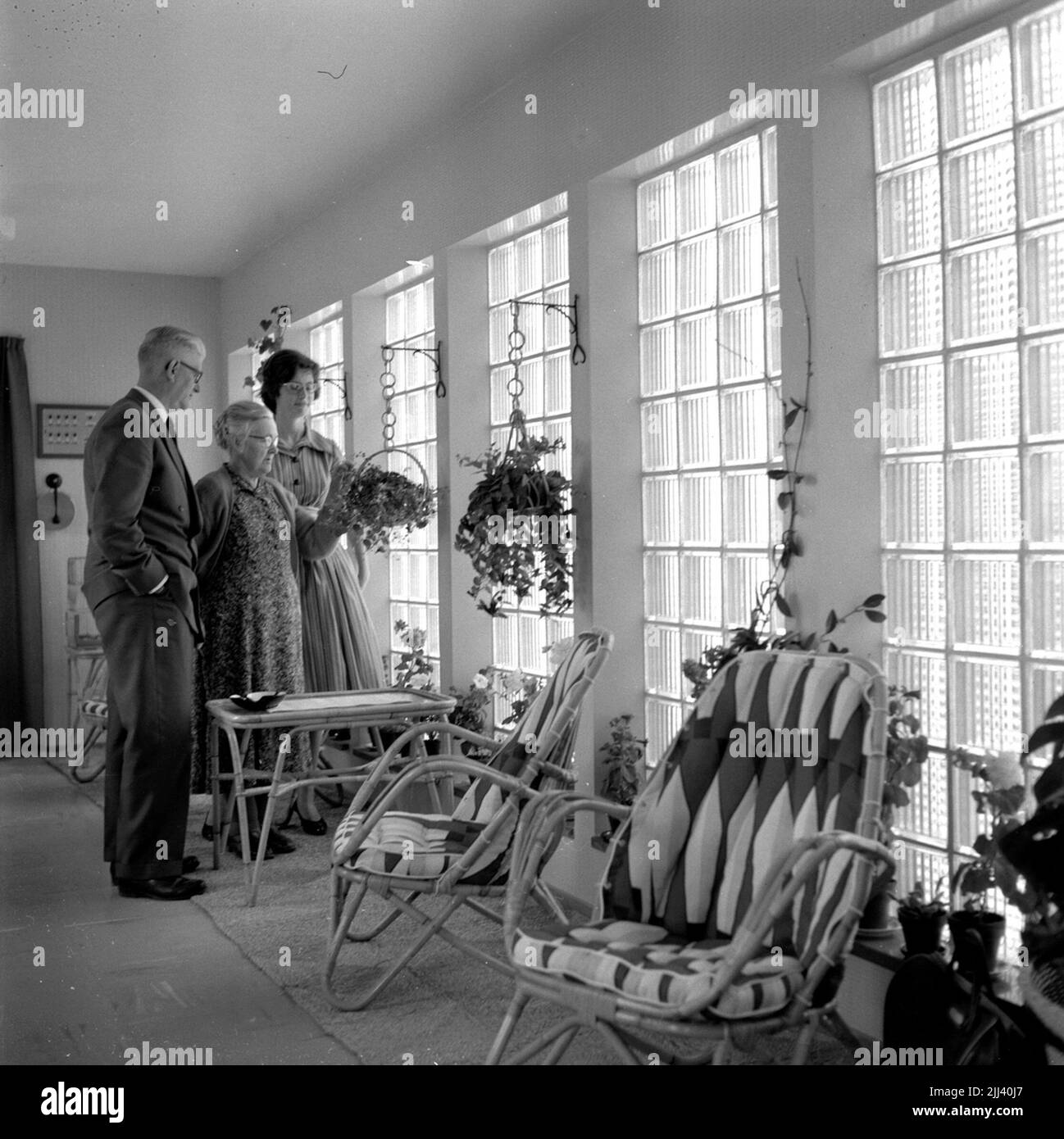 Old people in home Black and White Stock Photos & Images - Alamy