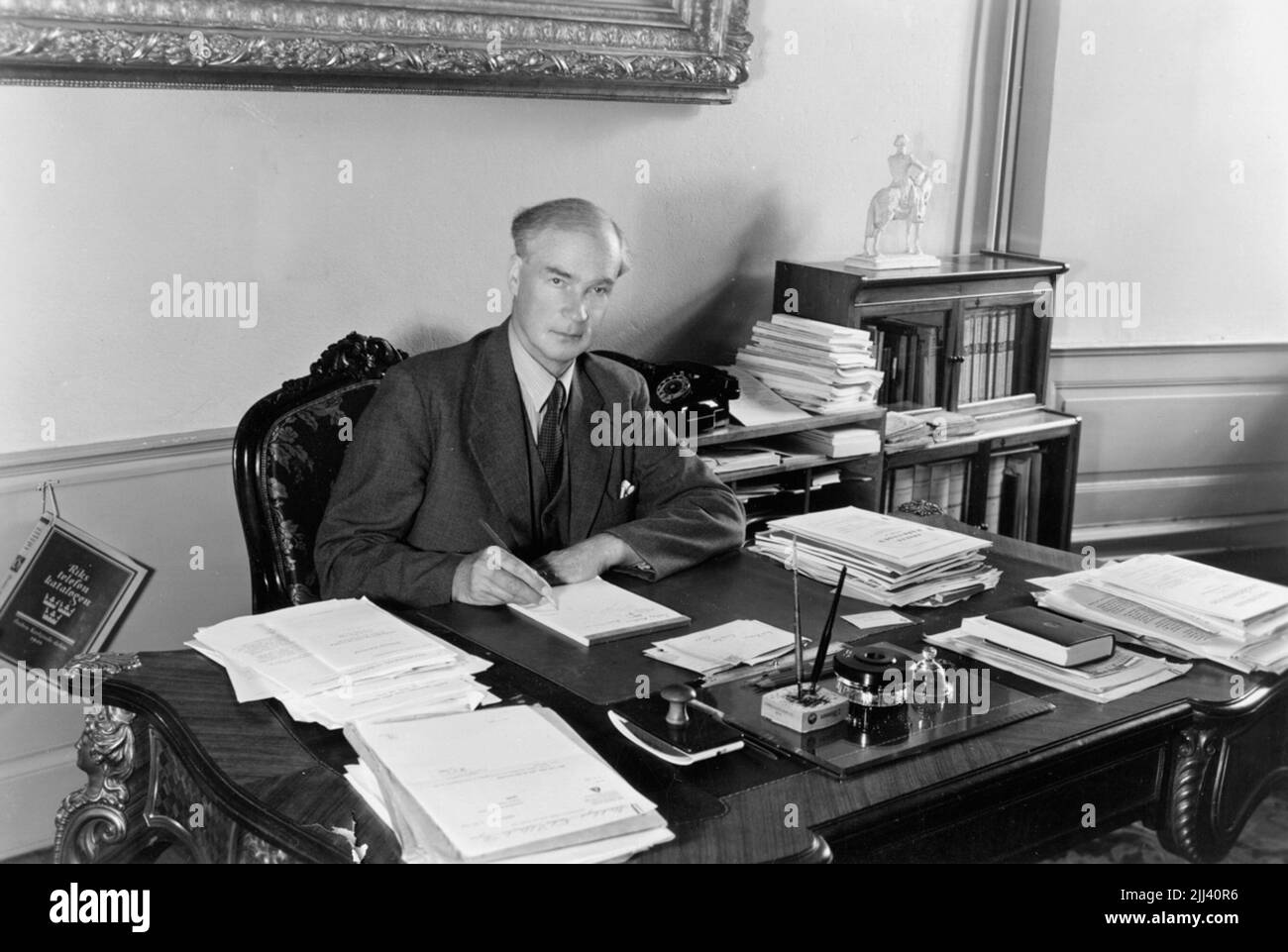 Örebro castle, office interior, a man Stock Photo - Alamy