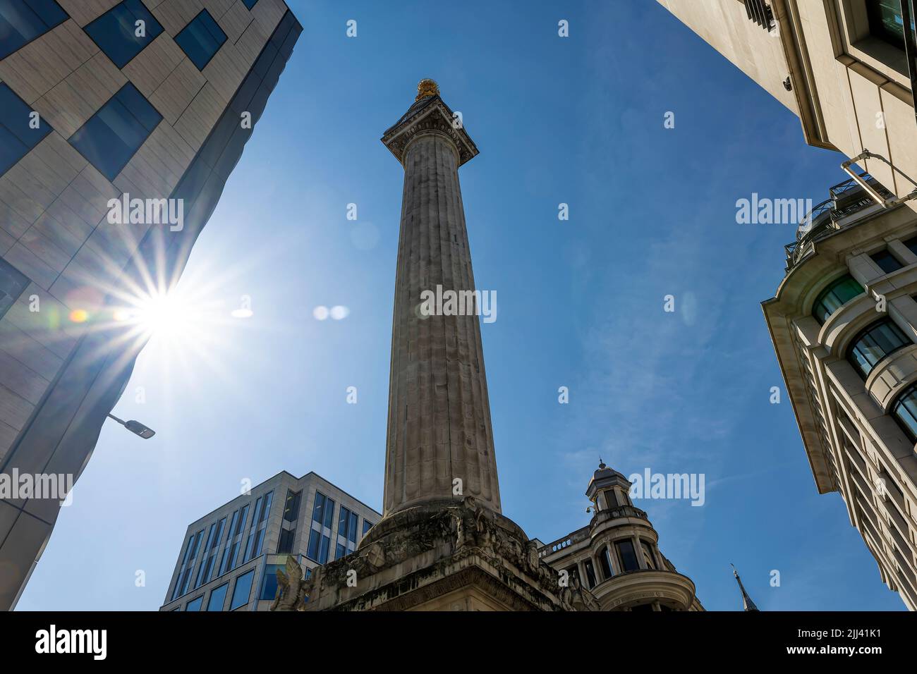 The Monument, London Stock Photo - Alamy