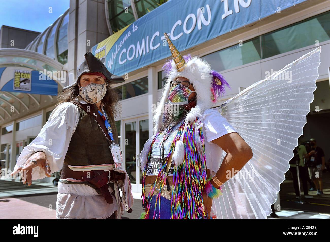 San Diego, USA. 22nd July, 2022. Cosplayers and fans are back attending ...