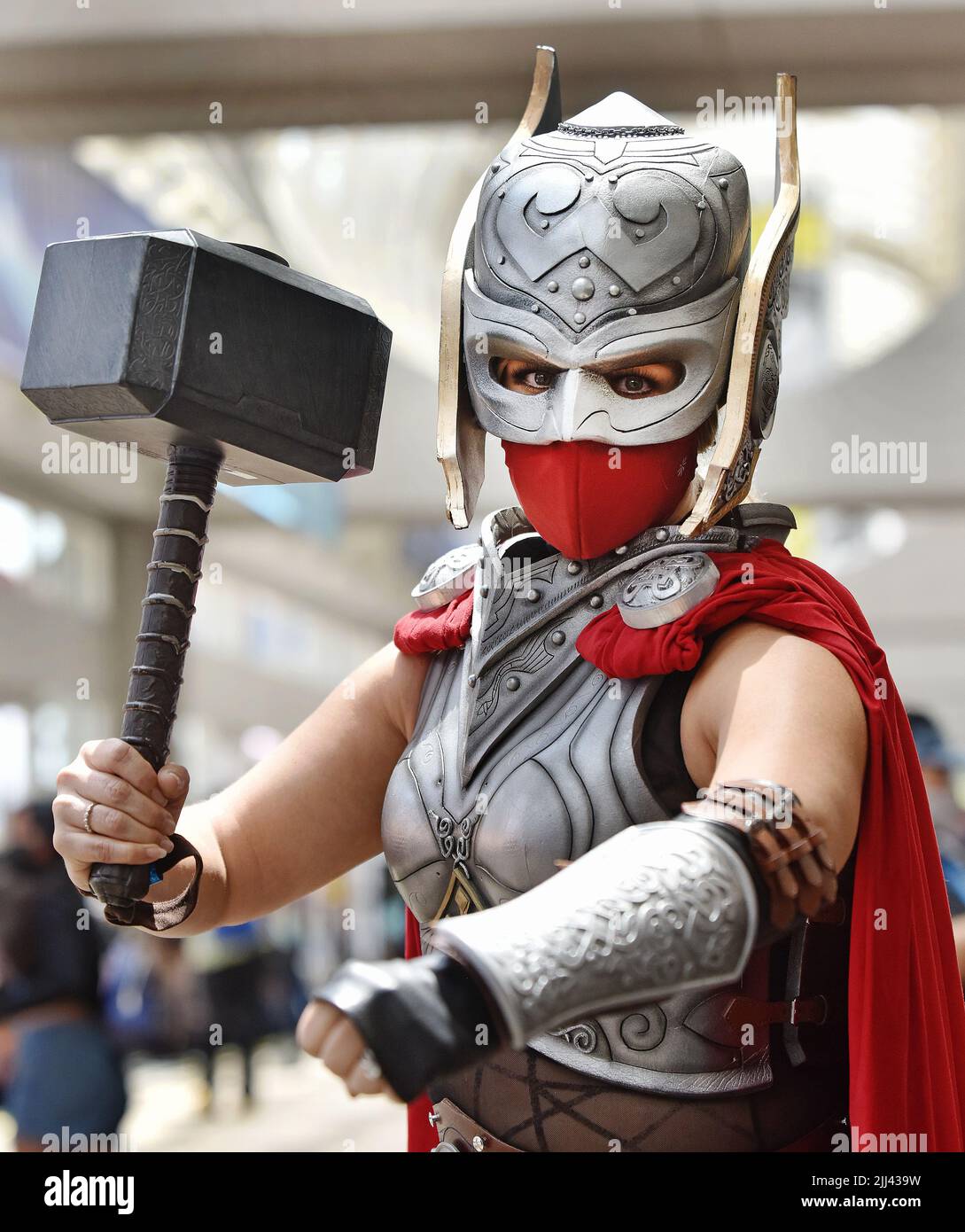 San Diego, USA. 22nd July, 2022. A fan cosplaying Jane Foster/Thor ...