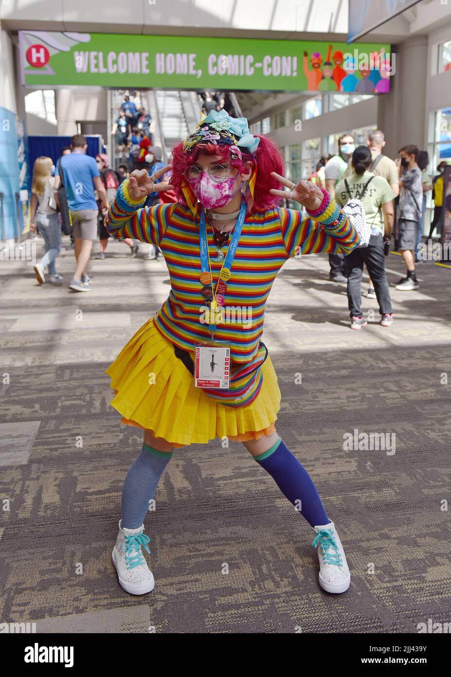 San Diego, USA. 22nd July, 2022. Cosplayers and fans are back attending ...