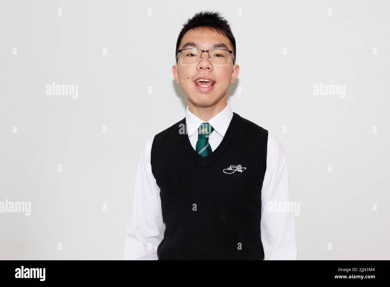 Boy speaking uniform hi-res stock photography and images - Alamy