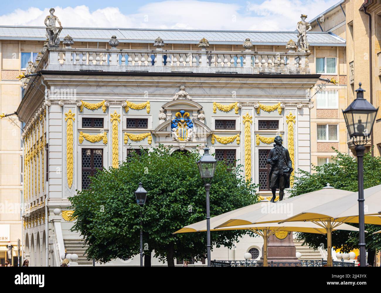 Leipzig, Germany - June 25, 2022: The old stock exchange (Alte ...