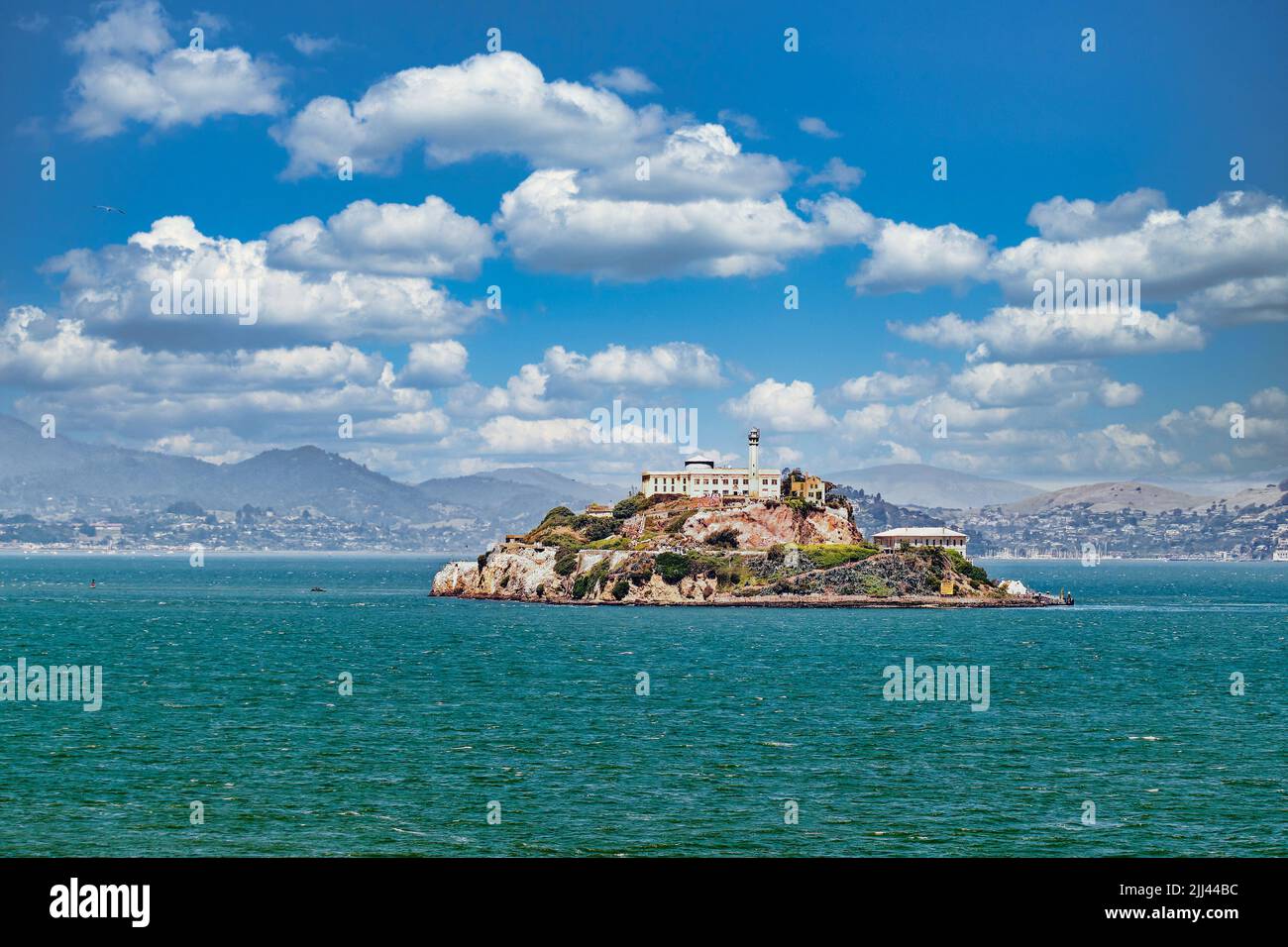 Alcatraz Island in San Francisco Bay Stock Photo - Alamy