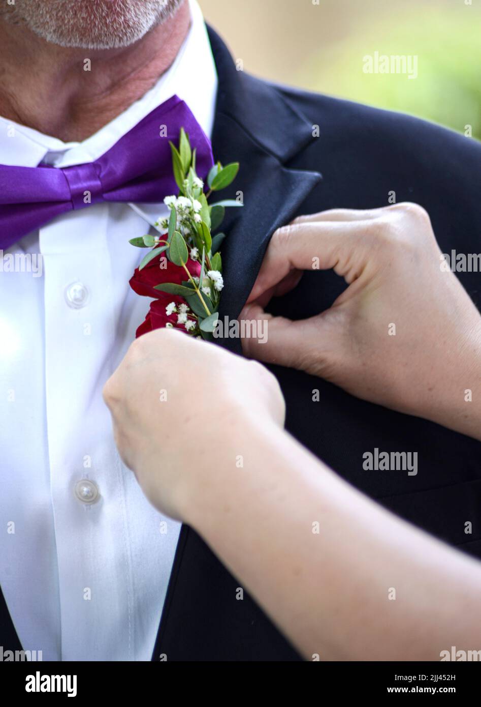 Tuxedo boutonniere hi-res stock photography and images - Alamy