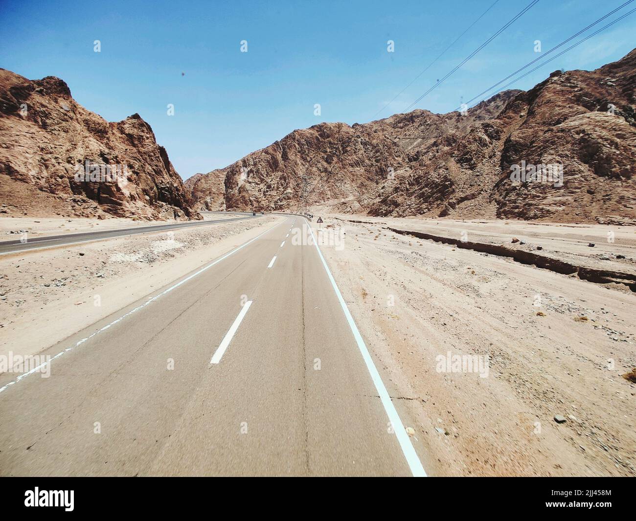 Desert and hills rocky sandy road , the Mountains in Dahab, Red Sea ...