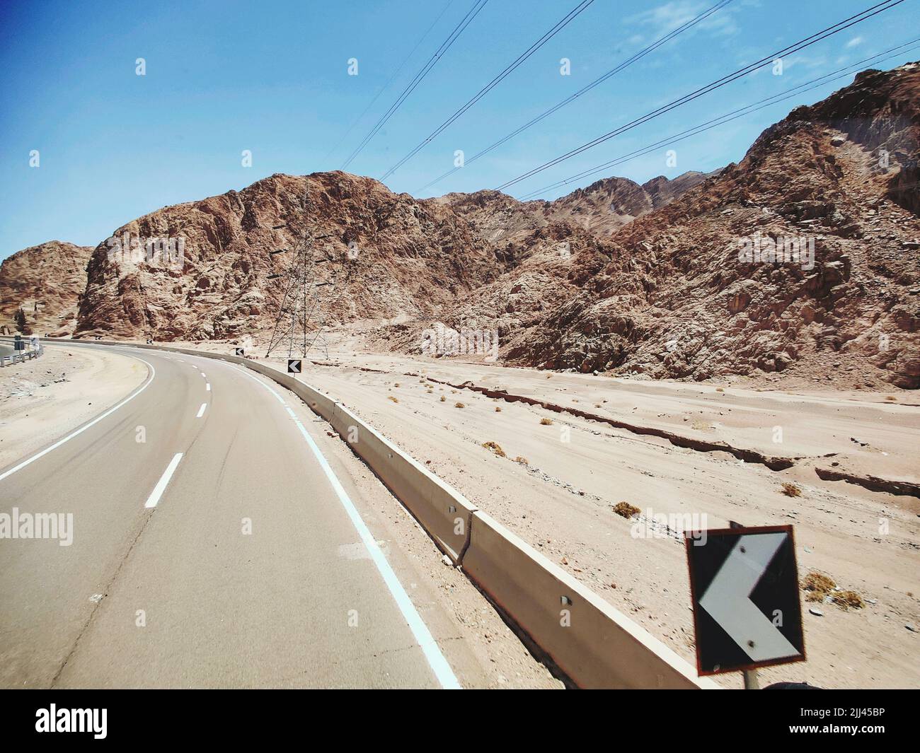 Desert and hills rocky sandy road , the Mountains in Dahab, Red Sea ...
