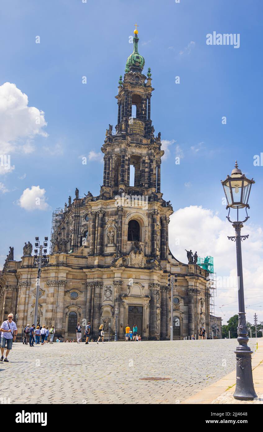 Catholic Cathedral From Dresden Dresden Cathedral (Katholische