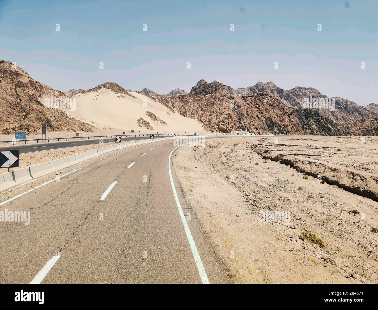 Desert and hills rocky sandy road , the Mountains in Dahab, Red Sea ...
