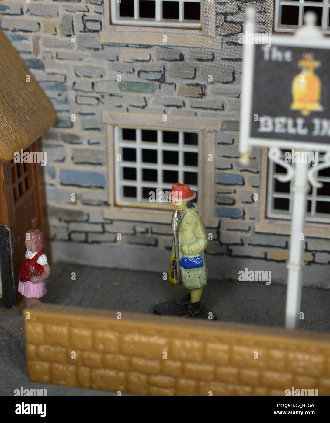 Close Up Photos Of A Model Train Set In A Loft Stock Photo - Alamy