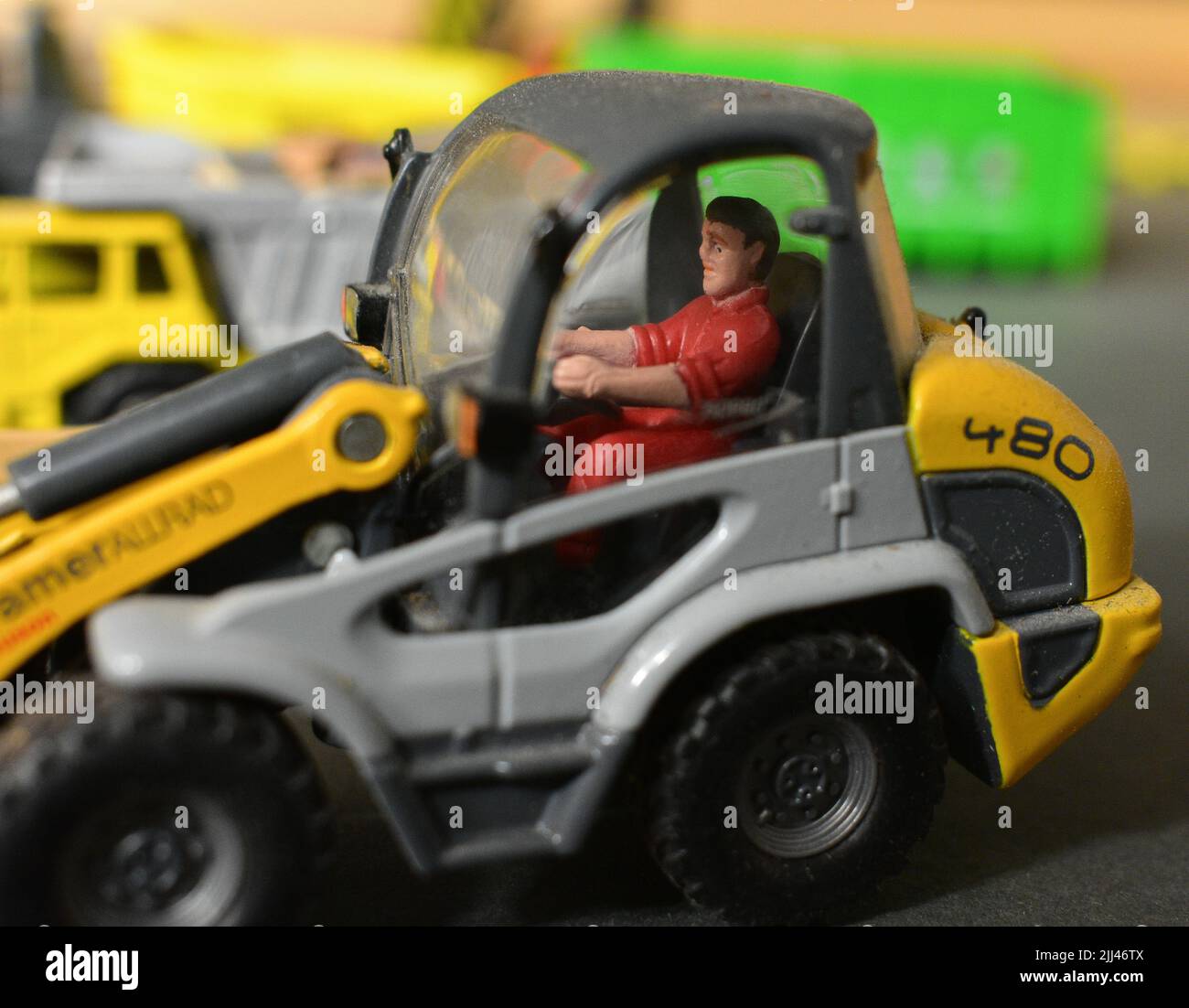Close Up Photos Of A Model Train Set In A Loft Stock Photo - Alamy