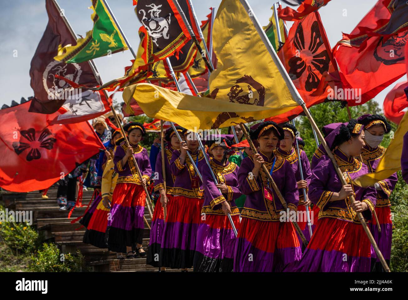 Bijie, China. 22nd July, 2022. BIJIE, CHINA - JULY 22, 2022 - People of ...