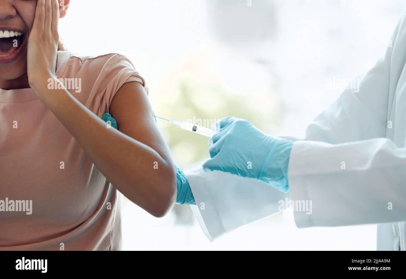 Needles are my worst fear. an unrecognisable woman sitting and feeling ...